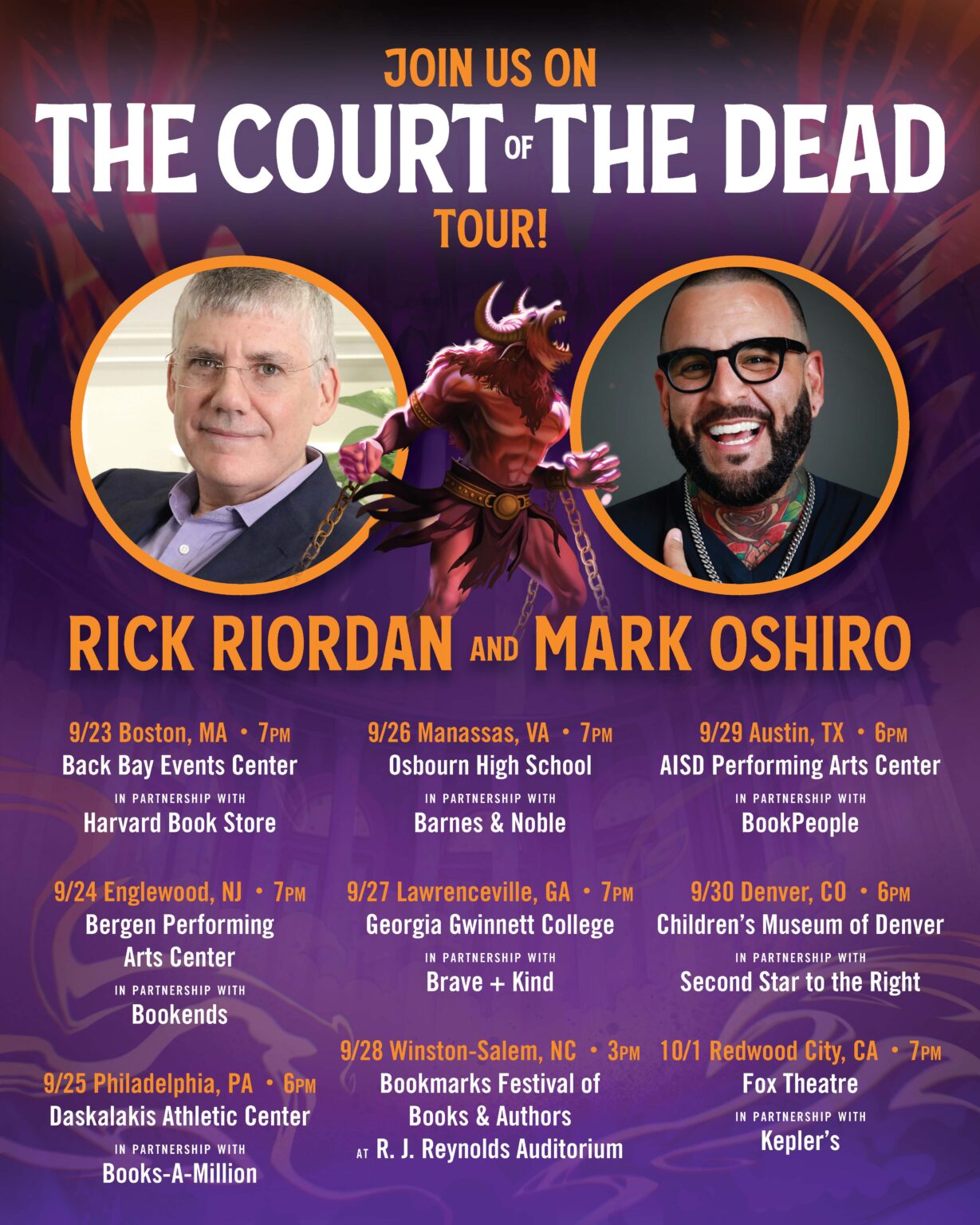 Join Rick Riordan and Mark Oshiro on Tour for The Court of the Dead: A ...